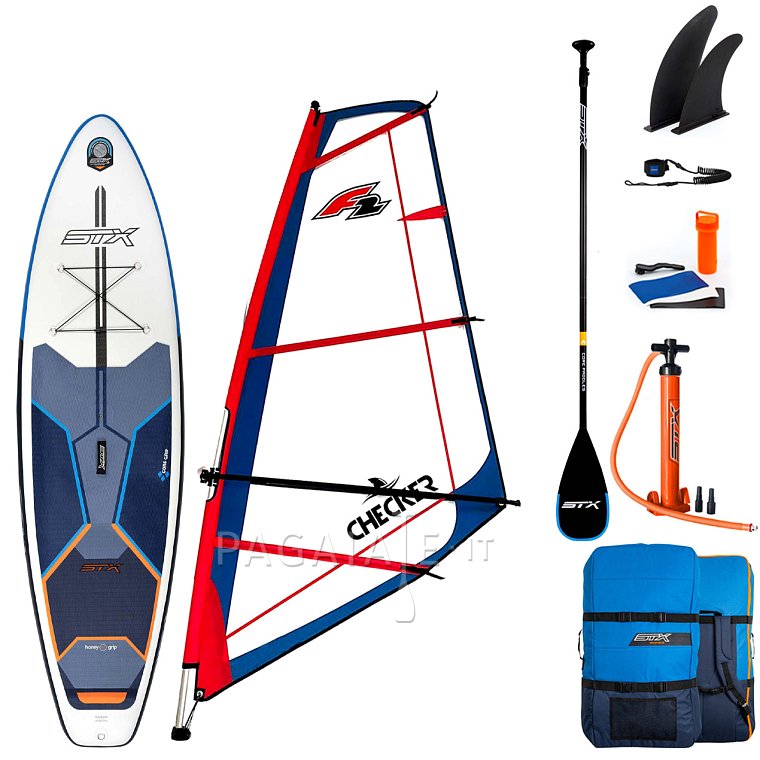 SUP STX Hybrid Cruiser 10’8” completo di vela e pagaia - SUP gonfiabile ...